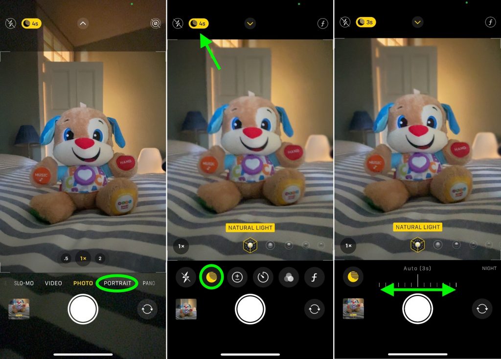 Night mode setting in the iPhone 12 | PC Dreams